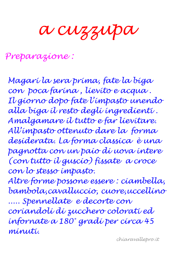 A CUZZUPA CALABRESE – chiaravallepro