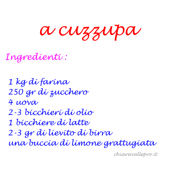 A CUZZUPA CALABRESE – chiaravallepro